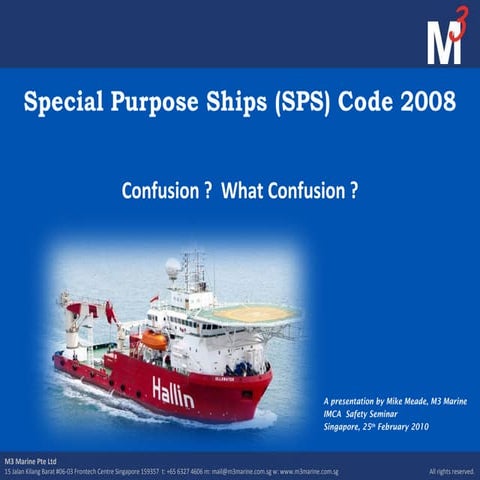 20100201 - SPS for IMCA - February 2010, Singapore | PPT | Cruises ...