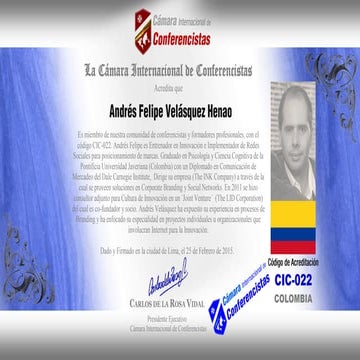 Michael Bocanegra - Miembro de la Cámara Internacional de ...