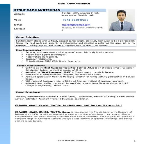 Rishi AUE Updated cv | DOCX