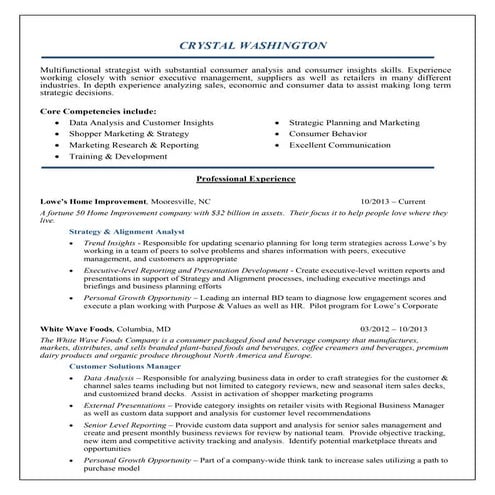 Crystal Washington Resume | PDF