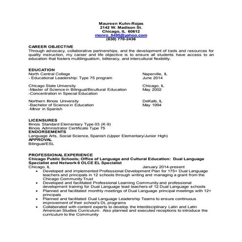 MKuhnRojas resume May 2015 | DOCX
