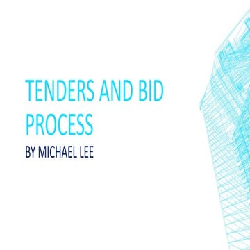 Bid and Tender Process Training Presentation | PPTX