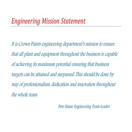 Engineering Mission Statement | DOCX
