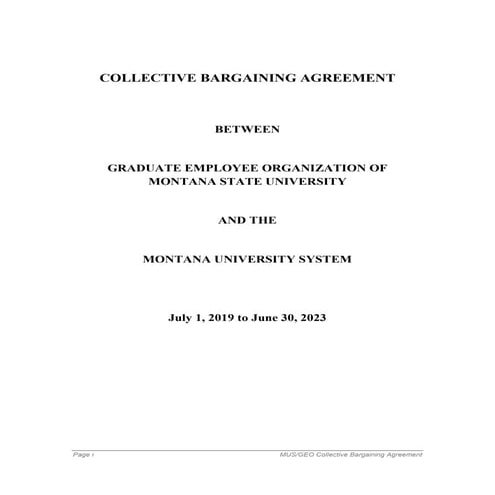 2020 - 2023 MSU GEO CBA | PDF