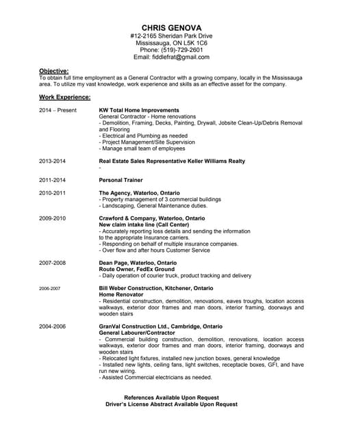 Charles Lampitt Resume August 21 2105 | DOCX