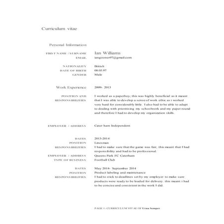 Elzahn Cronje Cv | DOC