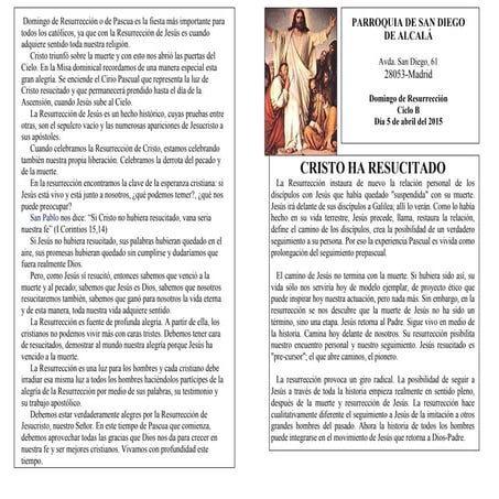 Celebración pascua de resurrección | PDF