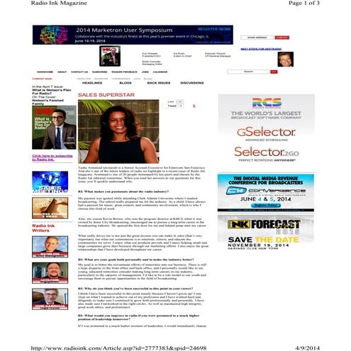 Radio+Television Business Report - Top 10 Radio Brokers for 2019 | PDF