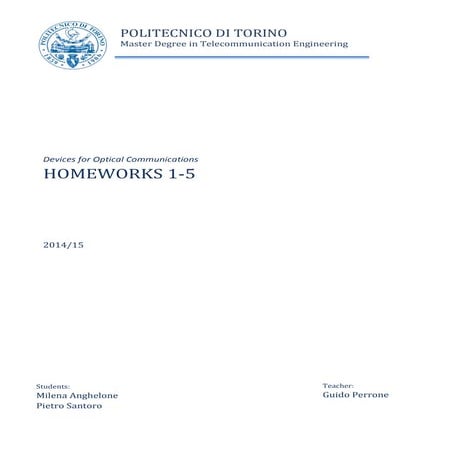 Homeworks | PDF