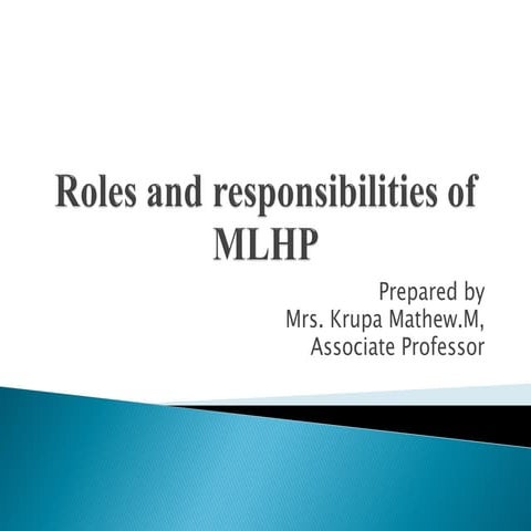 MLHP (Mid level health provider) | PPTX