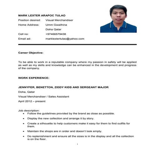 MLT SAFETY CV | DOC