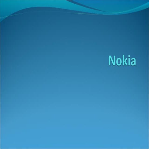 Nokia: An analysis of its story | PDF