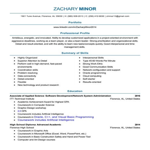 Mostcurrent_resume2016 | PDF