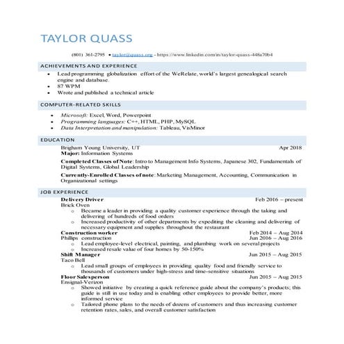 Updated Resume | DOCX