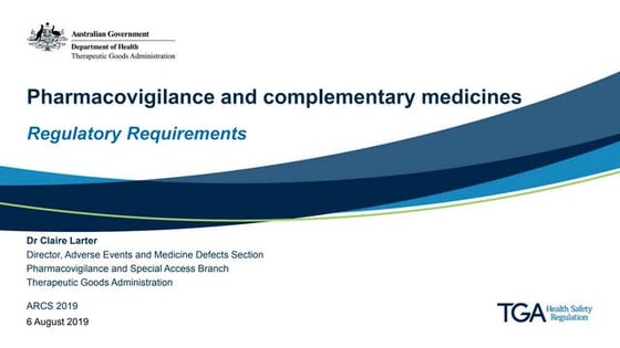 TGA presentation: Provisional approval pathway for prescription ...