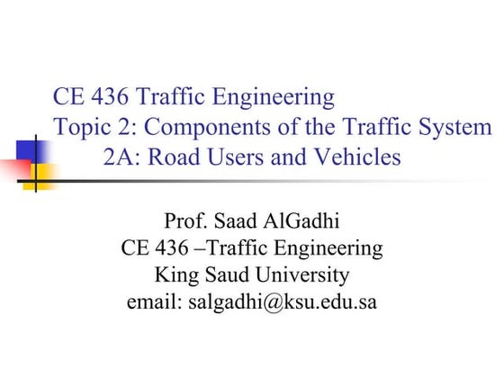 traffic characteristics | PPTX