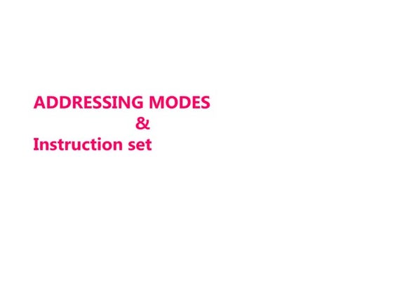 Instruction format of 8086 microprocessor | PPTX | Programming ...