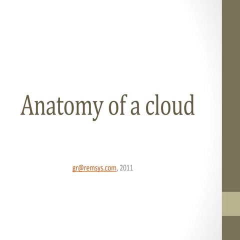 Anatomy of a Cloud | PDF
