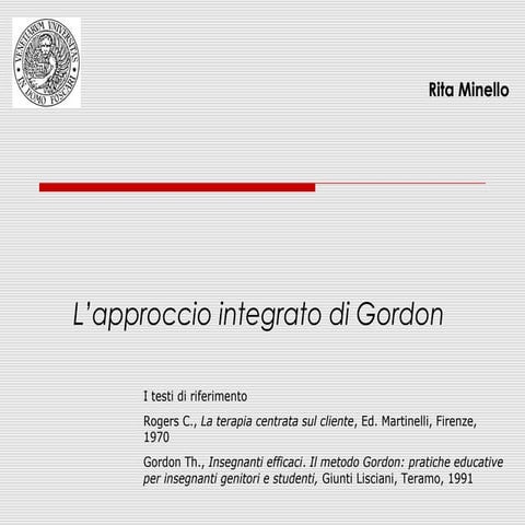 02 approccio integrato di gordon | PPT
