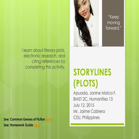 Storylines and Plot Elements | PPTX