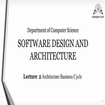 Architecture Business Cycle 2.pdf Software | PDF