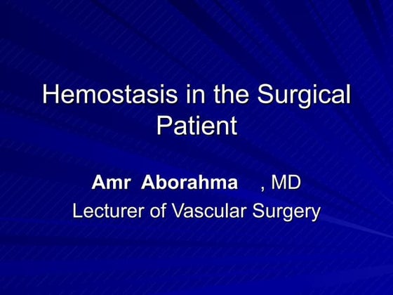 Principles of physiological basics of Hemostasis.pptx