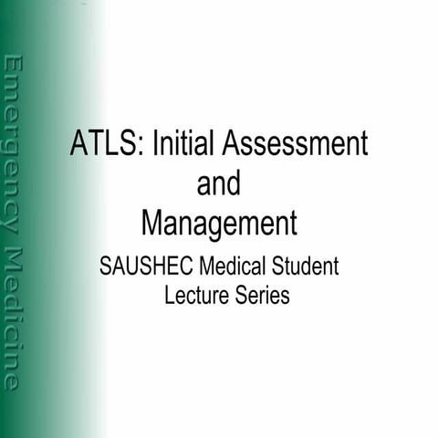 Primary survey in Trauma | PPTX