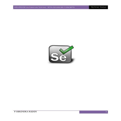 02 automation testing with advanced concepts (selenium) | PDF | Mental ...