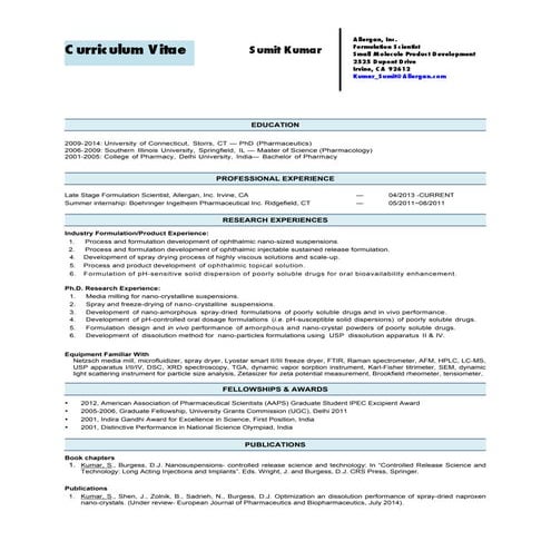 CV_SumitKumar 2014 new | PDF