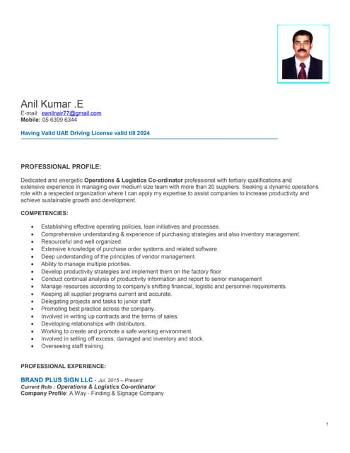 Anilkumar Elavally presentations