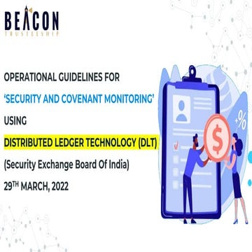 Operational Guidelines for Security & Covenant Monitoring using DLT | PDF
