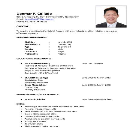 Denmar Collado (CV) | DOCX