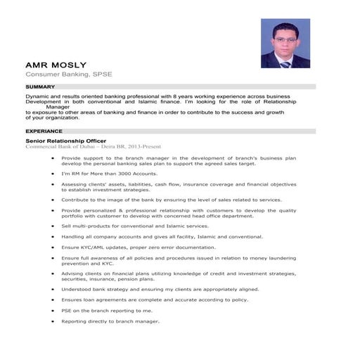 AMR CV | PDF
