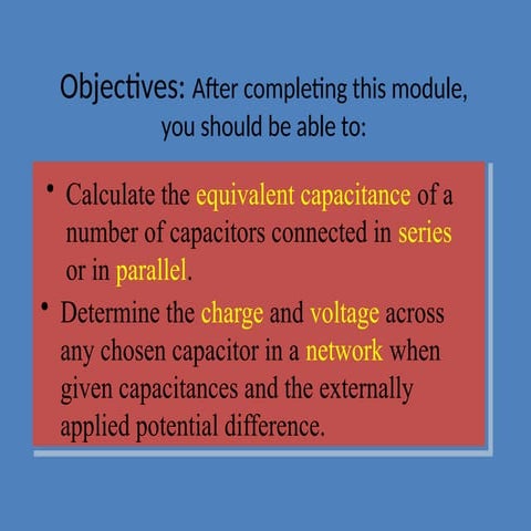 series and parallel connection of capacitor | PPT