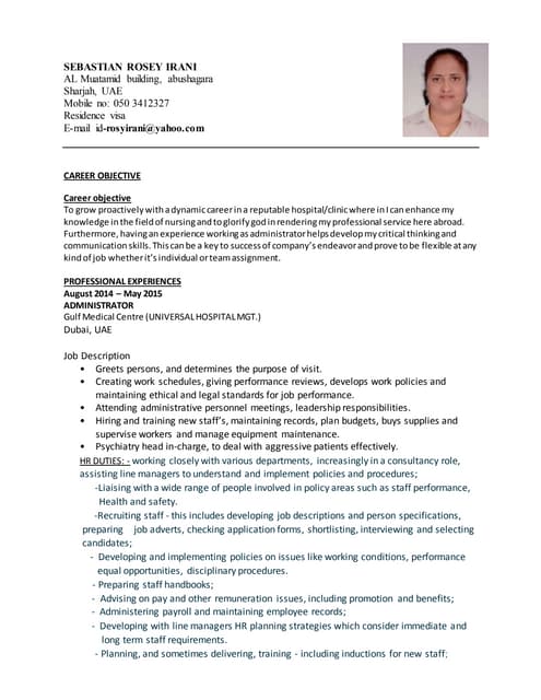Dental Nurse CV | PDF