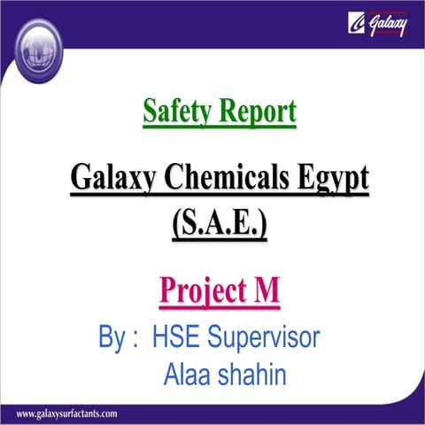 Monthly Safety Report- (Mr. Shekhar viset) Project M (03-2011) | PPT