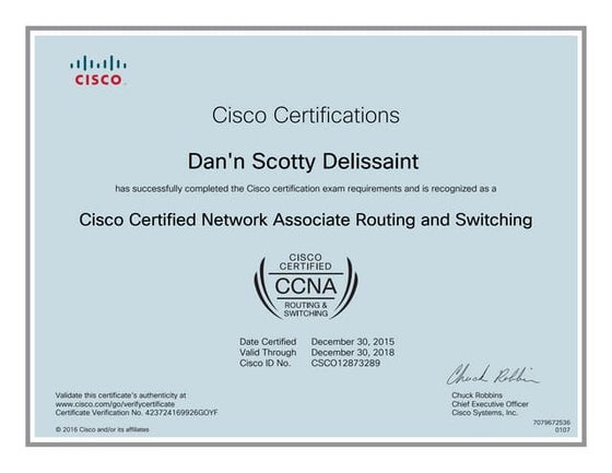CCNA Certificate | PPT