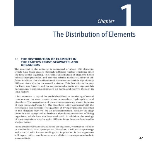 02 chapter 1 distribution of elements | PDF