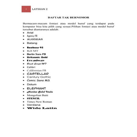 02 daftar tak bernomor | DOCX