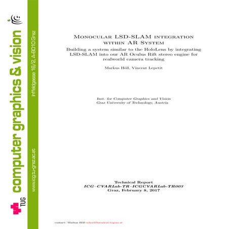 Monocular LSD-SLAM integreation within AR System | PDF