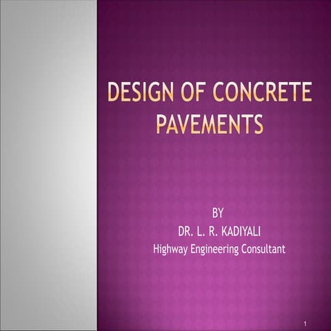 The Design of Concrete Pavements and maintenance.ppt