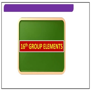 02 DIOXYGEN.ppt 16th group elements presentation | PPT
