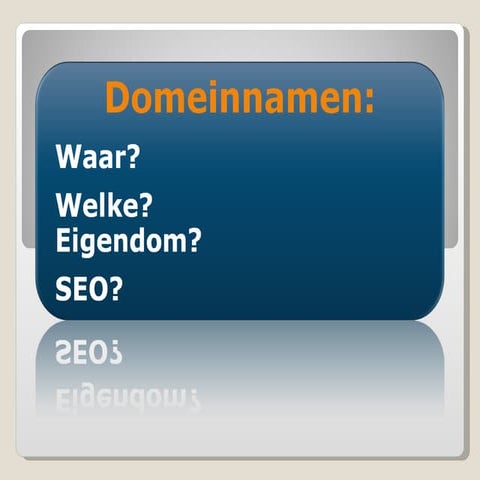 02 Domeinnamen Waar Welke Eigendom | PPT