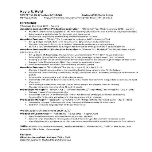 Kayla Carlisle Complete Resume as of October 2025 | PDF