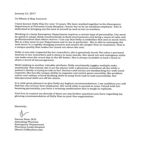 Recommendation Letter2 | PDF