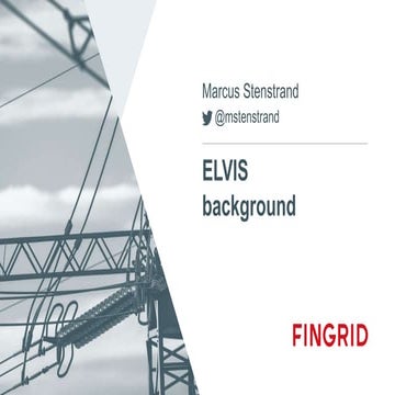Elvis asset and operation management elvis event marcus stenstrand | PPTX
