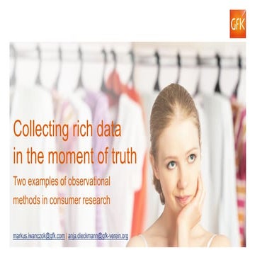 "Using Vision to Collect Rich Data in the Moment of Truth for Retail ...