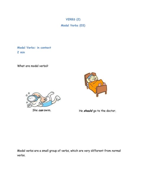 Grammar modal verbs i | PDF