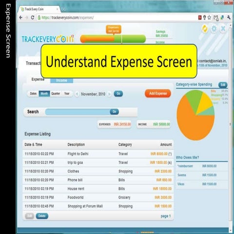 02 expense screen | PPT