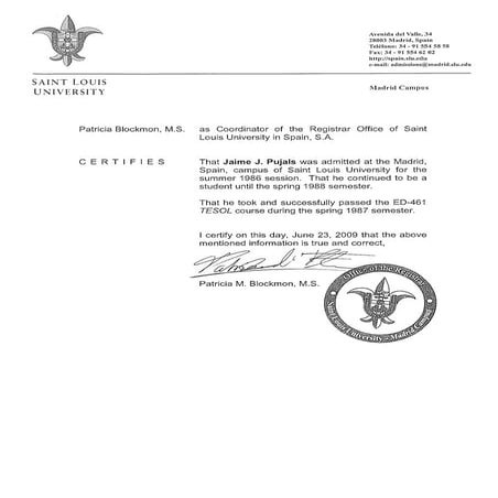 Tesol Certification -Pujals | PDF